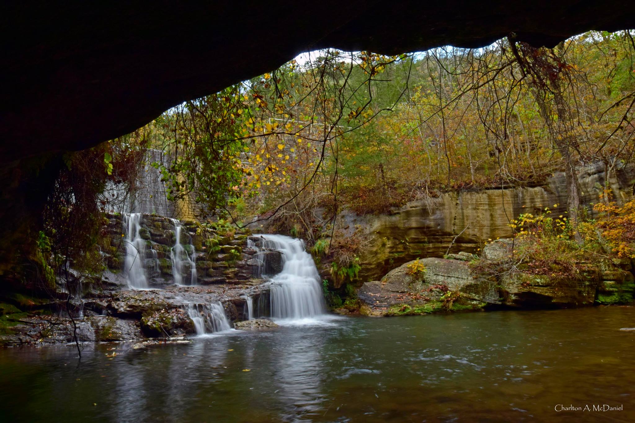 Mirror Lake Falls at Blanchard Springs 4